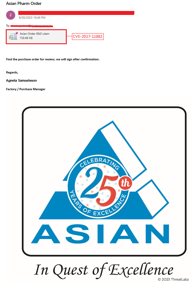 CVE-2017-11882 To Deliver Agent Tesla | ThreatLabz