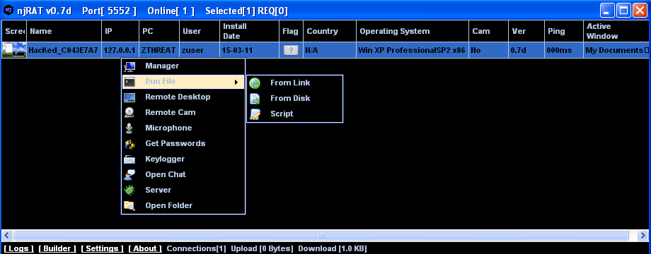 NjRAT & H-Worm Variant Infections Continue To Rise | Zscaler