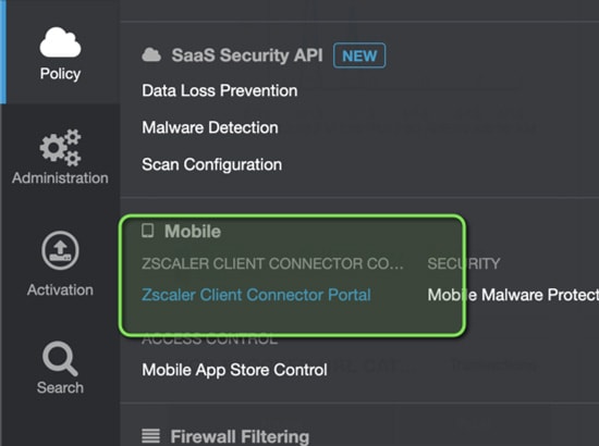 Zscaler Client Connector